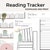 Printable Reading Tracker| Reading Review| Reading Bookshelf| Reading ...
