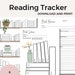 Printable Reading Tracker Reading Review Reading Bookshelf Reading ...