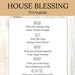 Housewarming Printable| House Blessing Printable| Bread, Salt, Wine ...