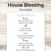 Extended Housewarming Printable| House Blessing Printable| Bread, Salt ...
