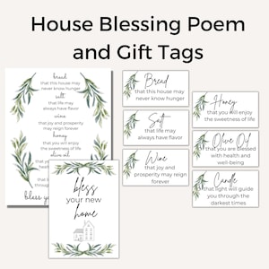 Housewarming Printable House Blessing Printable Bread, Salt, Wine New ...
