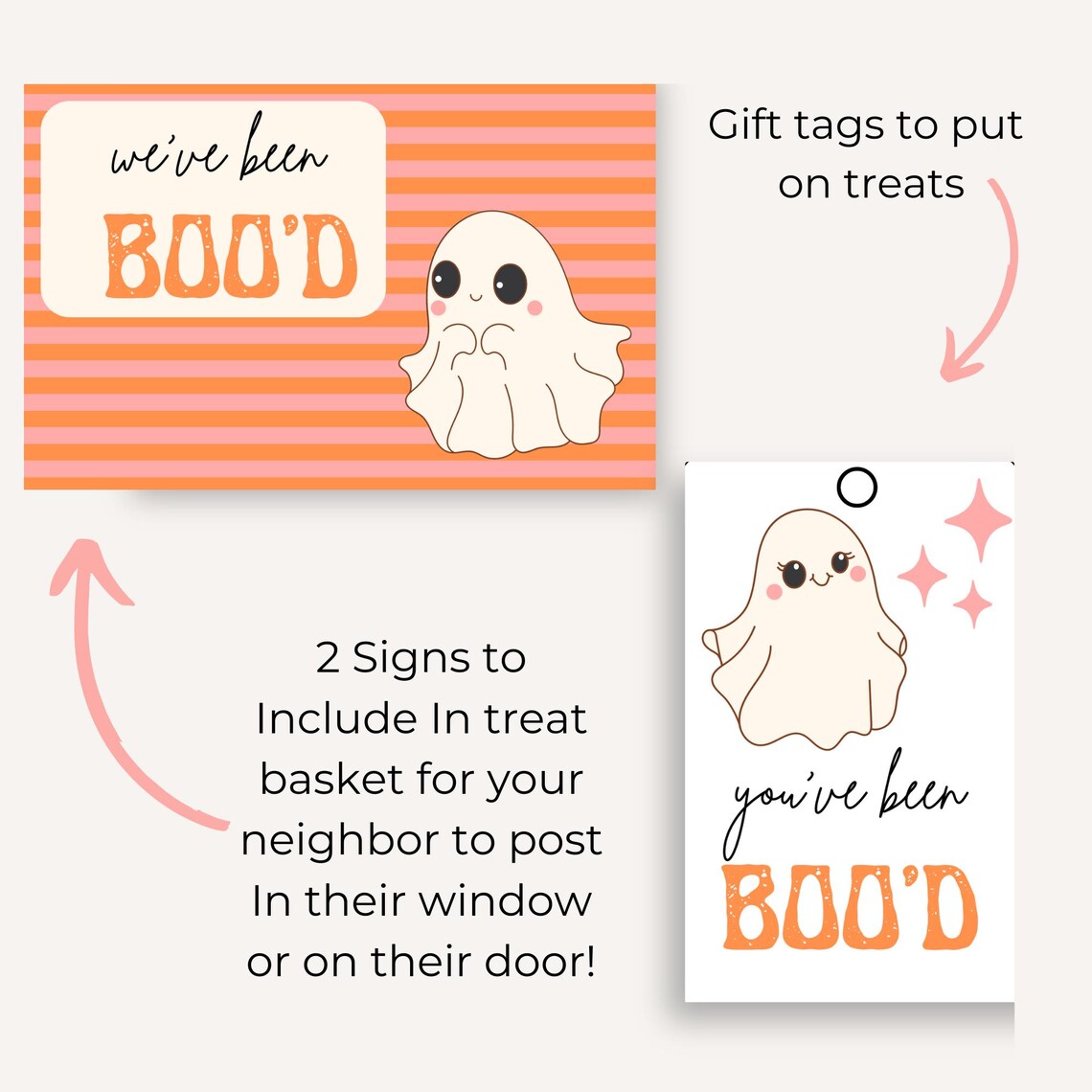 You've Been Boo'd Printable Bundle Halloween Game You've Been Booed ...