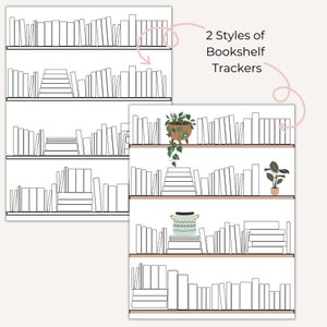 Printable Reading Tracker| Reading Review| Reading Bookshelf| Reading ...