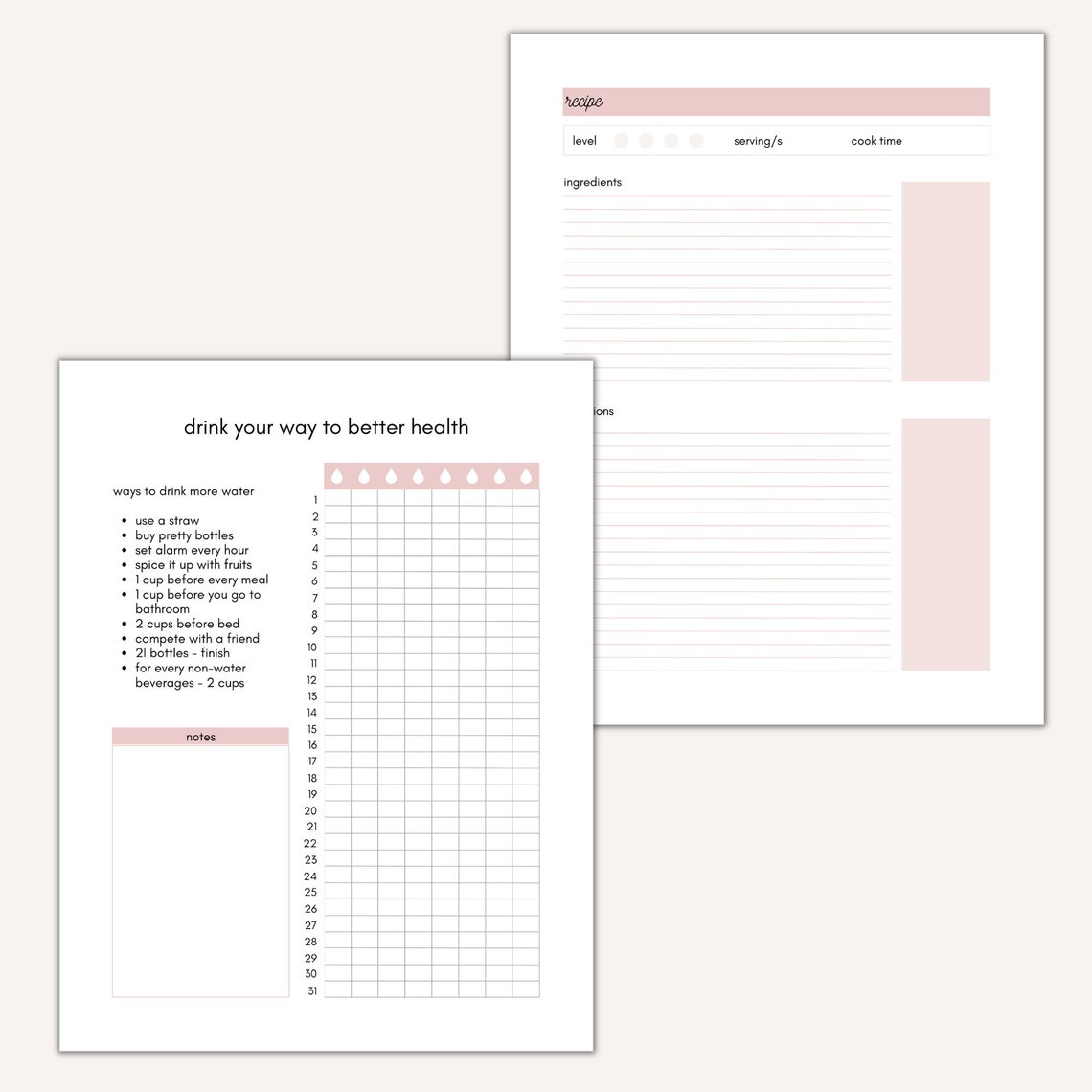 Meal Planner + Intermittent Fasting Tracker| Printable Intermittent ...