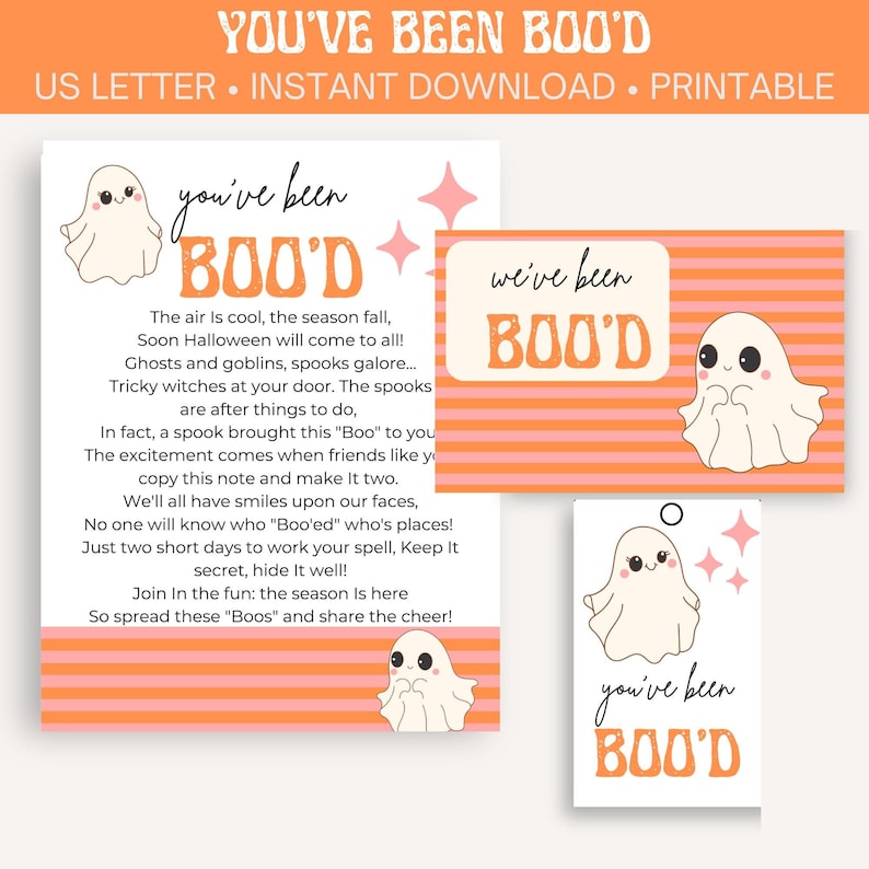 You've Been Boo'd! Printable Bundle- Halloween Game | You've Been Booed ...
