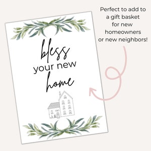 Housewarming Printable| House Blessing Printable| Bread, Salt, Wine ...