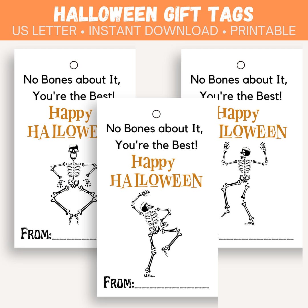 Halloween Gift Tags| Halloween Treat Tags| Halloween Favor Gift Tags ...
