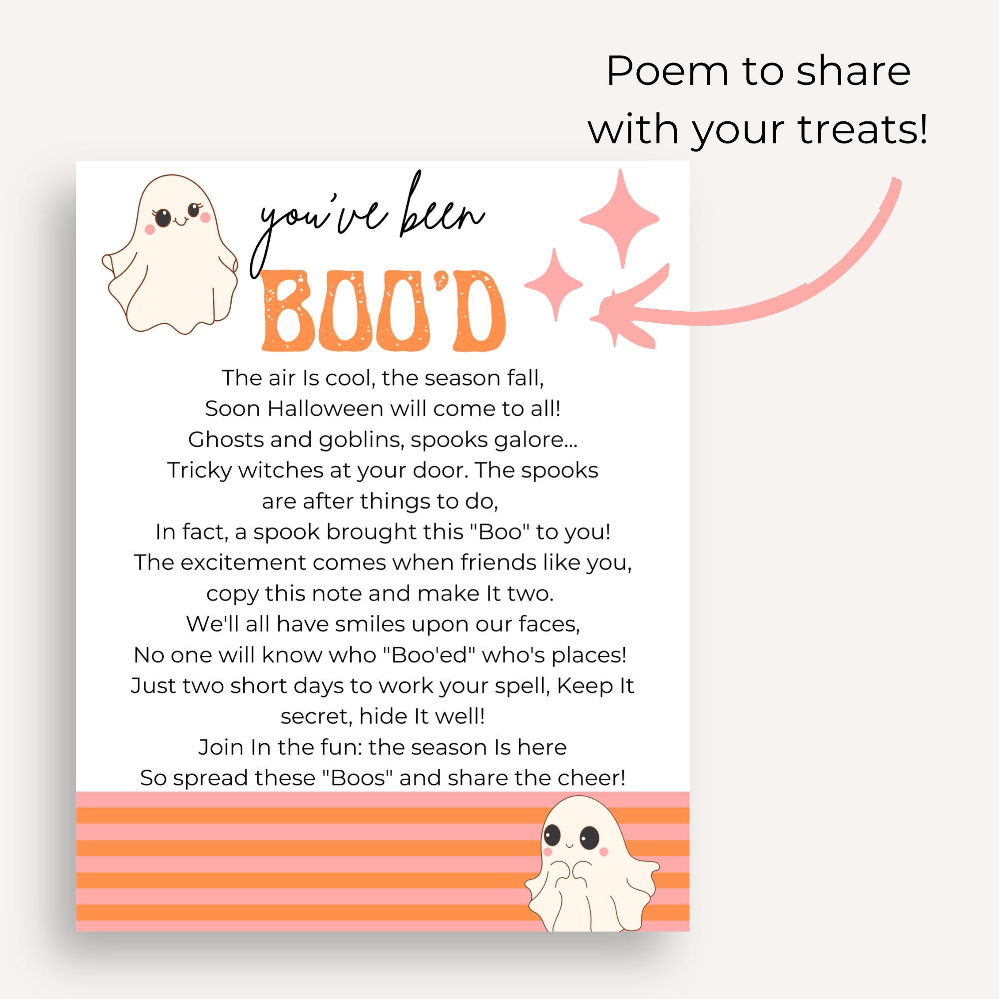 You've Been Boo'd! Printable Bundle- Halloween Game | You've Been Booed ...
