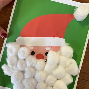 Santa Beard Christmas Countdown| Printable Advent Calendar| Countdown ...