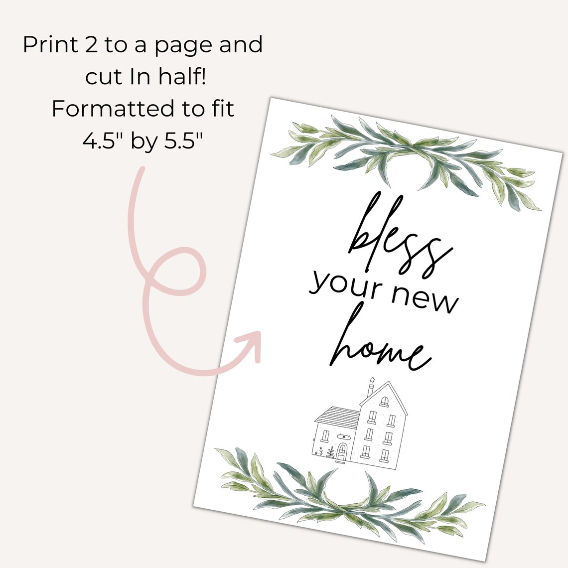 Housewarming Printable House Blessing Printable Bread Salt - Etsy