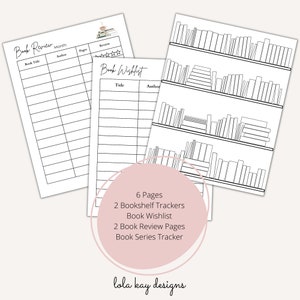 Printable Reading Tracker| Reading Review| Reading Bookshelf| Reading ...