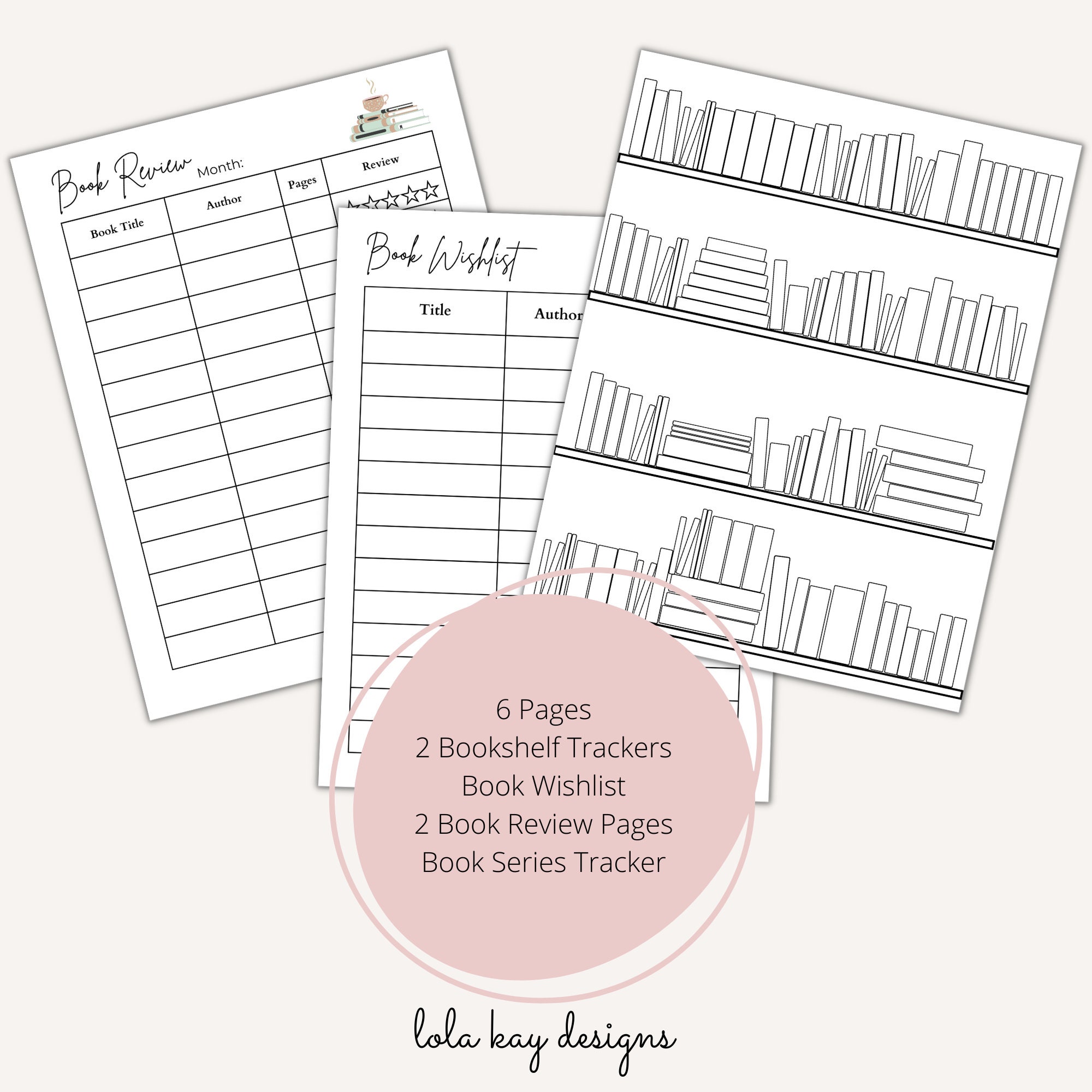 Printable Reading Tracker Reading Review Reading Bookshelf Reading ...