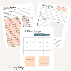 Printable Budget Binder| Monthly Budget Tracker| Savings Tracker| Debt ...