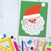 Santa Beard Christmas Countdown| Printable Advent Calendar| Countdown ...