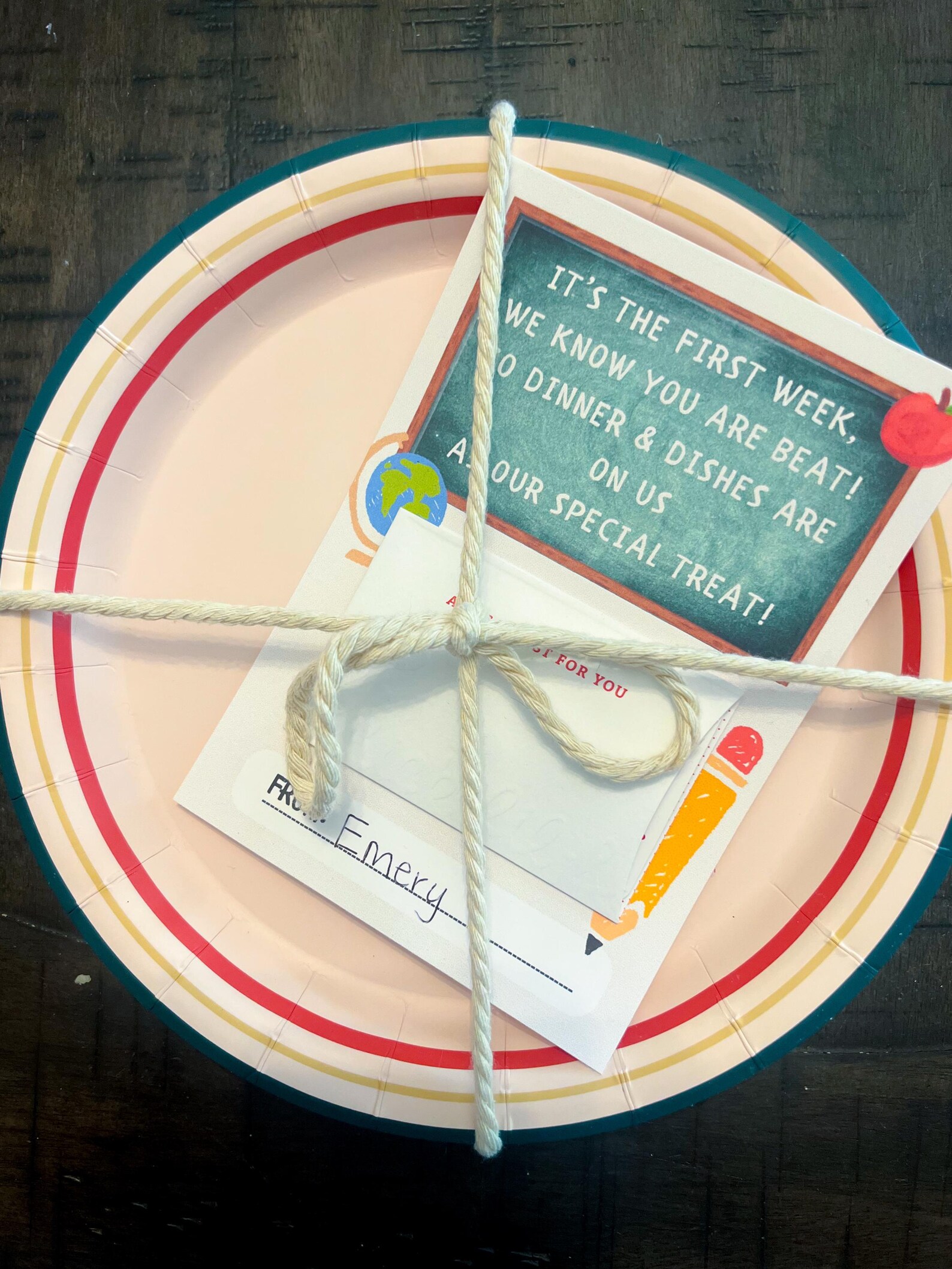 Back to School Teacher Gift Card Holder | Dinner and Dishes on Me ...