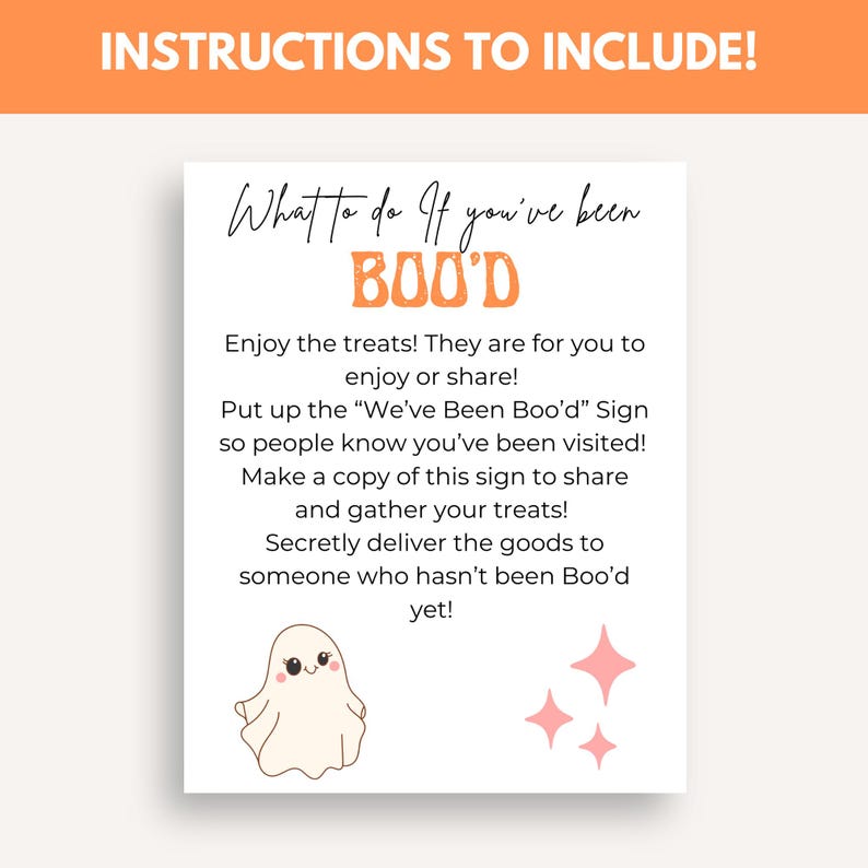 You've Been Boo'd! Printable Bundle- Halloween Game | You've Been Booed ...