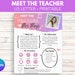 Meet the Teacher Template| About Me Back to School Flyer| Back to ...