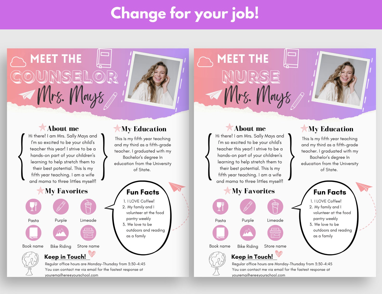 Meet the Teacher Template| About Me Back to School Flyer| Back to ...