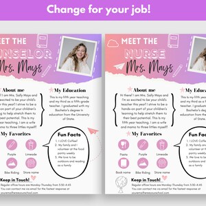 Meet the Teacher Template| About Me Back to School Flyer| Back to ...