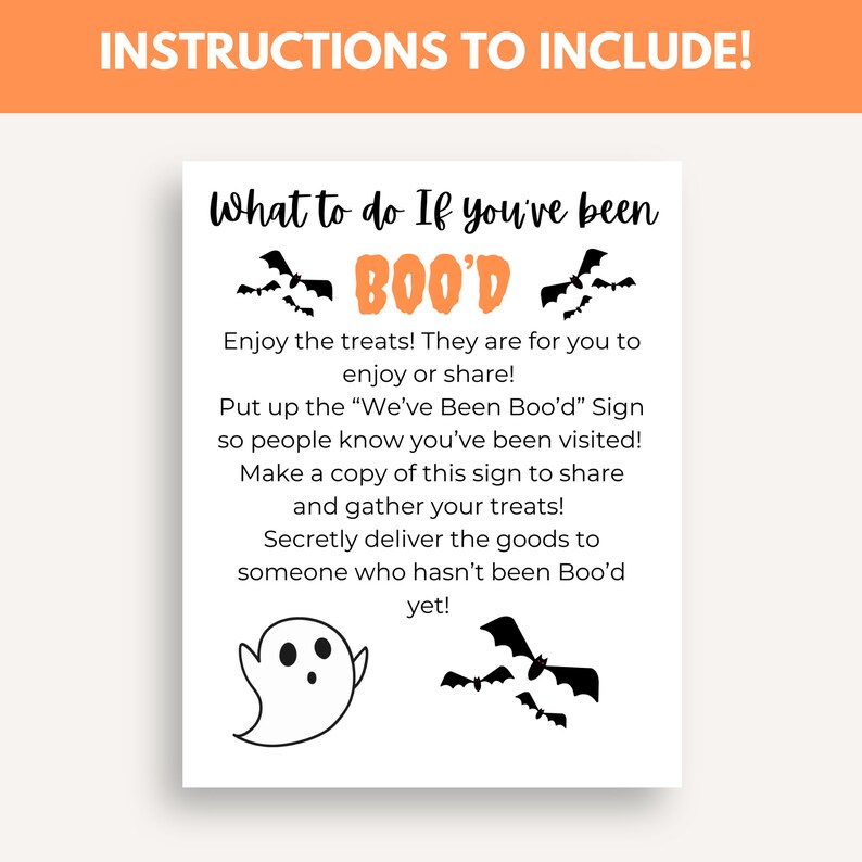 You've Been Boo'd Printable Bundle Halloween Game You've Been Boo'd ...
