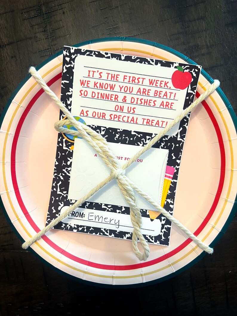 Back to School Teacher Gift Card Holder | Dinner and Dishes on Me ...