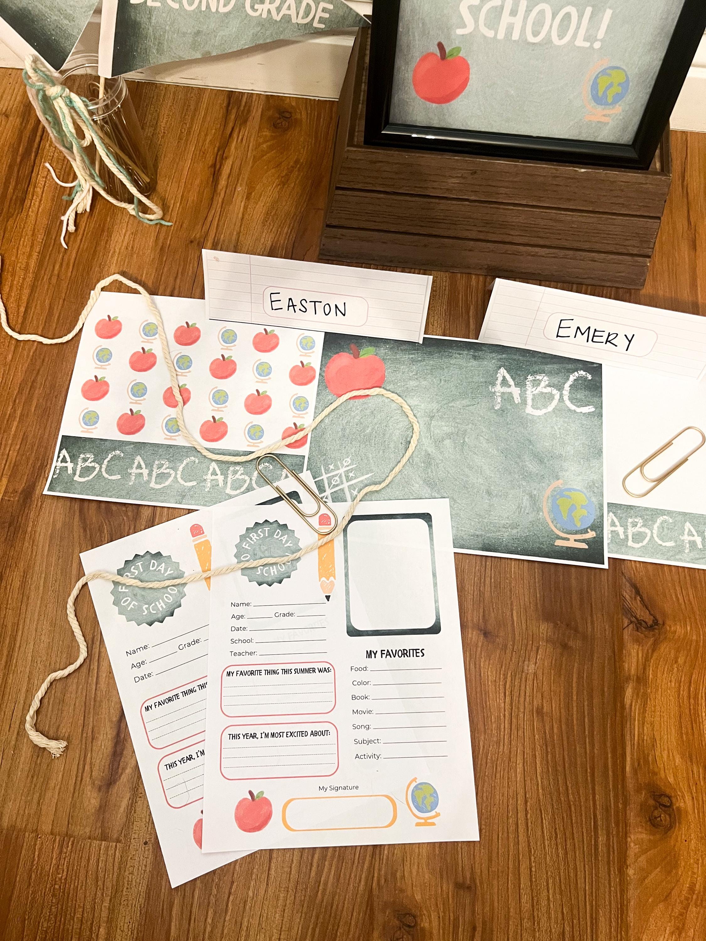 First Day of School Breakfast Bundle | First Day of School Photo Prop ...