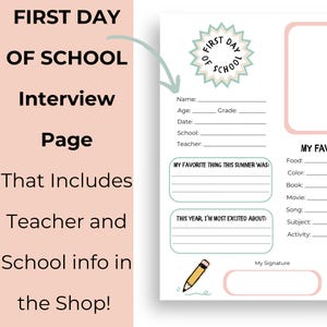 First Day of Homeschool Interview Questions | First Day of School ...