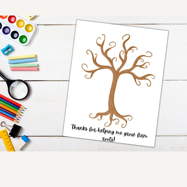 Tree Handprint Art Mother's Day Craft Father's Day - Etsy