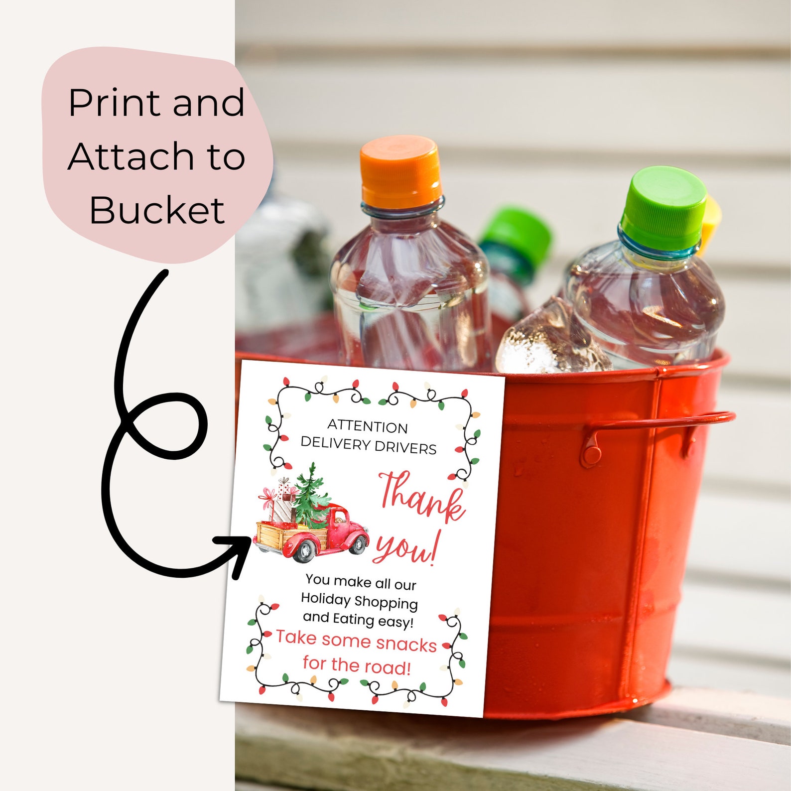 PRINTABLE Delivery Driver Snack Sign| Instant Download| Thank You ...