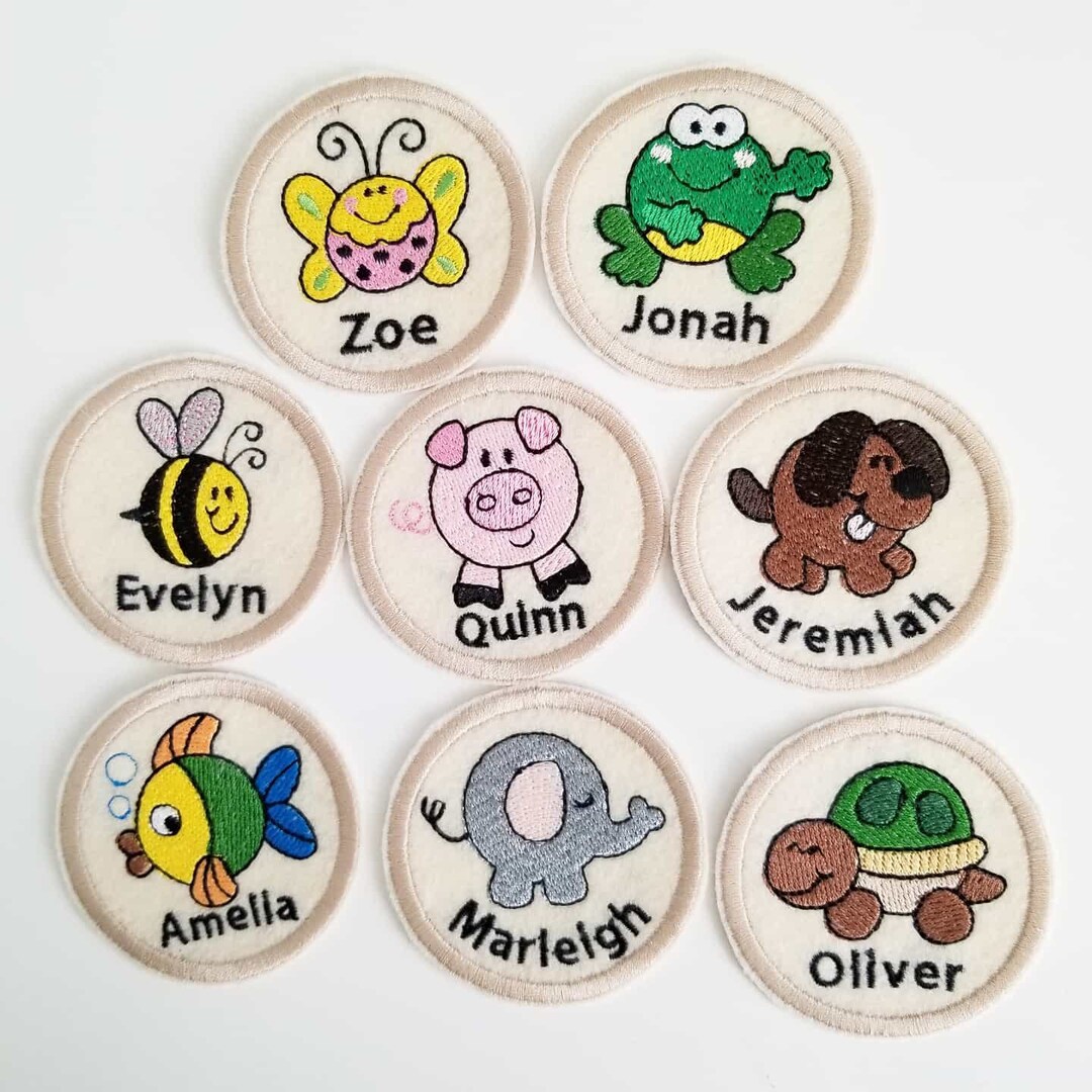 Personalized Name Embroidered Patches, Name Badge, Backpack Patches ...