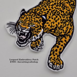 Leopard Embroidered Patch - Leopard Patches - Leopard Embroidery ...