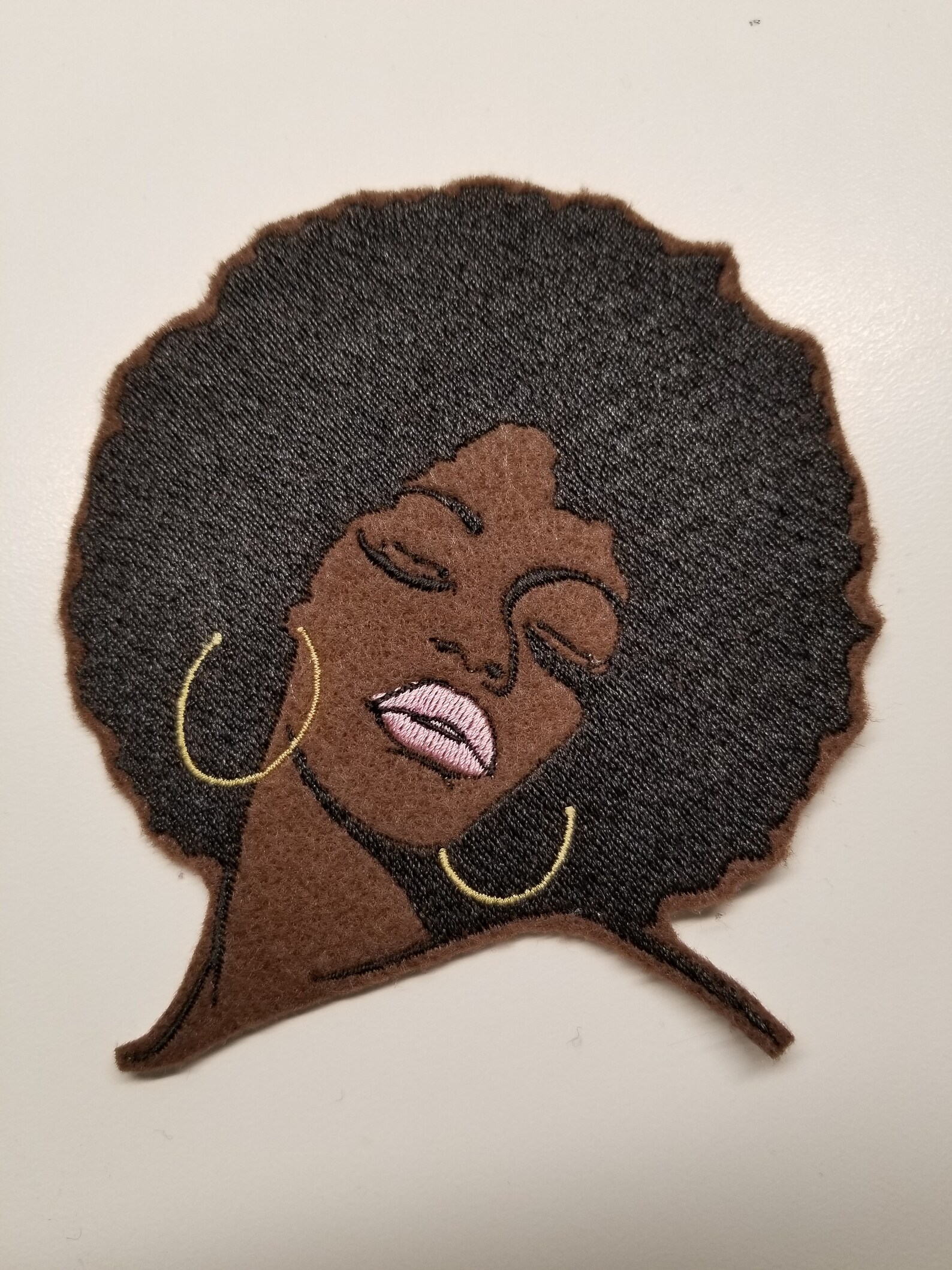 Beautiful Woman Embroidered Patch African American Patches | Etsy