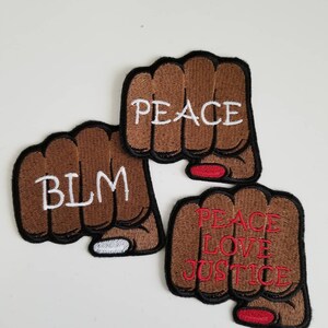 Fist Phrases Embroidered Patch - Custom Fist Patches - Power Patch ...