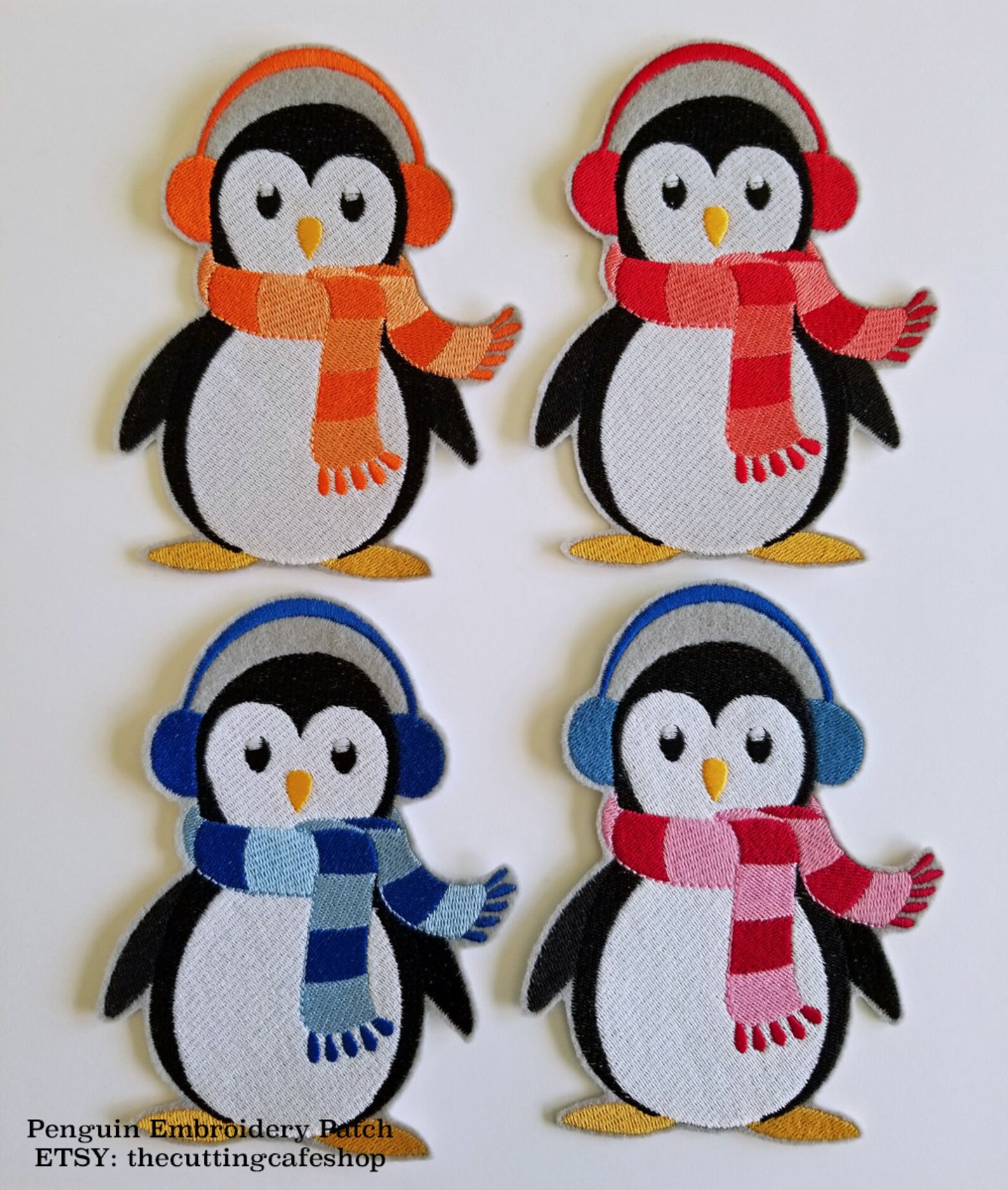 Penguin Embroidered Patch -penguin Patches - Winter Penguin Embroidery ...