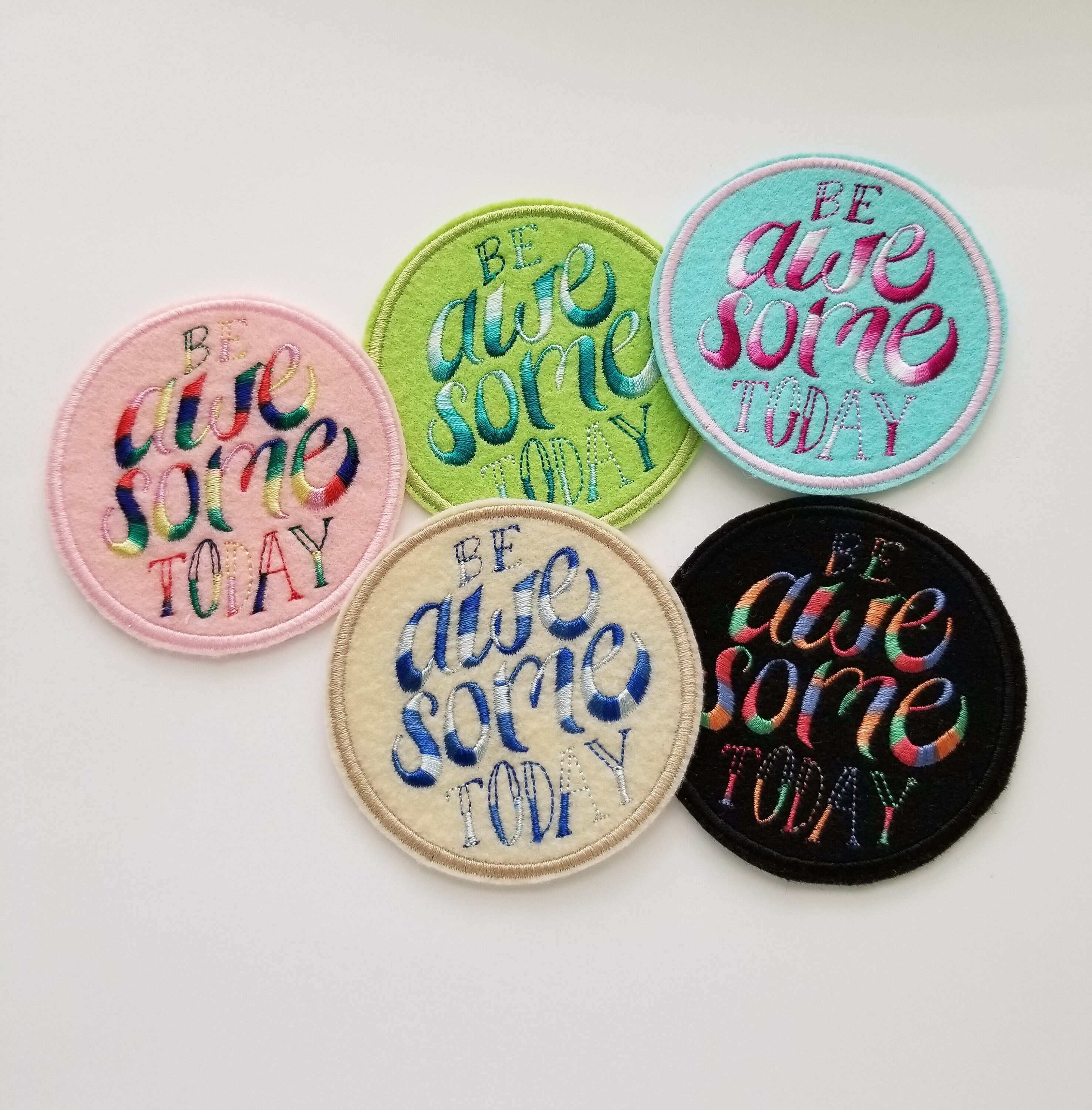 Custom Be Awesome Today Embroidery Patch Felt Patches - Etsy