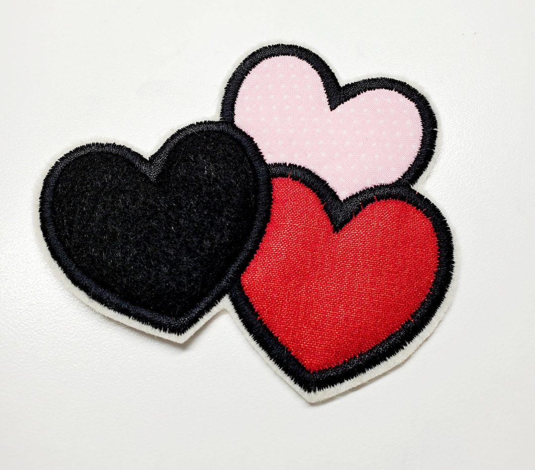 Heart Applique Patch - Heart Patch - Valentine's Day Patch - Iron on ...