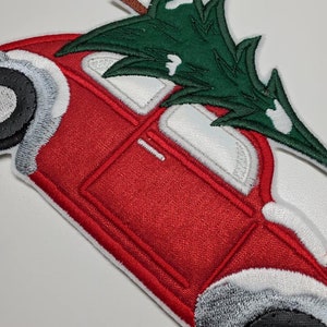 Christmas Car Patch - Christmas Tree Patch - Home for the Holidays ...