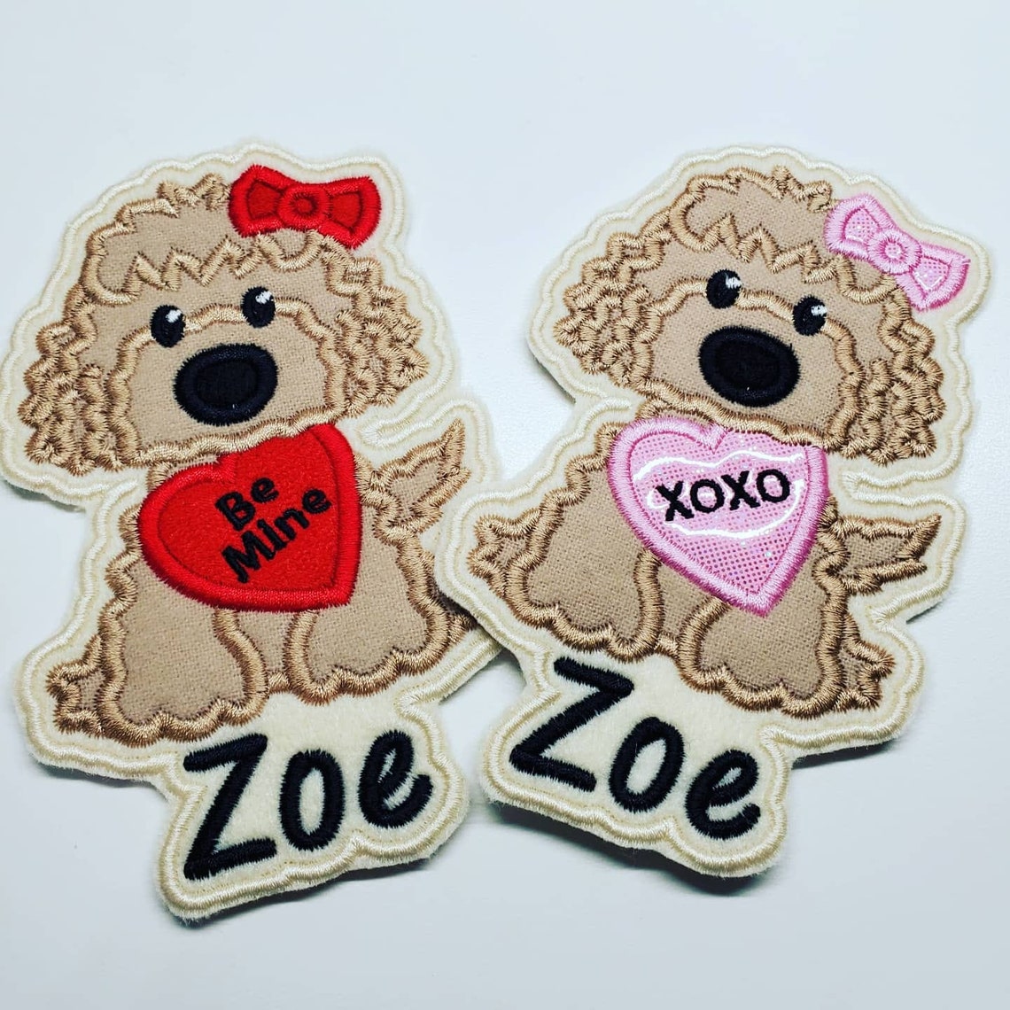 Personalized Puppy Valentine's Day Patch - Doggy Patch - XOXO Patch ...