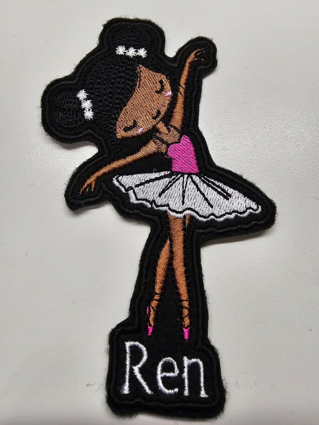 Personalized Ballerina Embroidered Patch - Ballerina Name Patch ...
