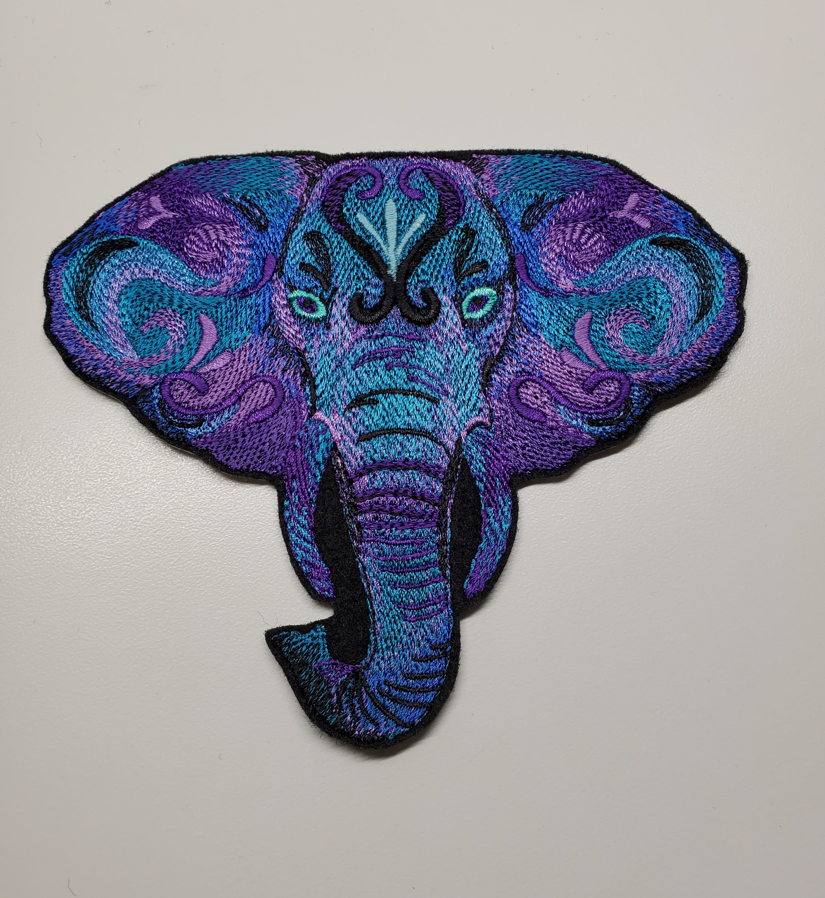 Colorful Elephant Embroidered Patch - Elephant Patches - Elephant ...