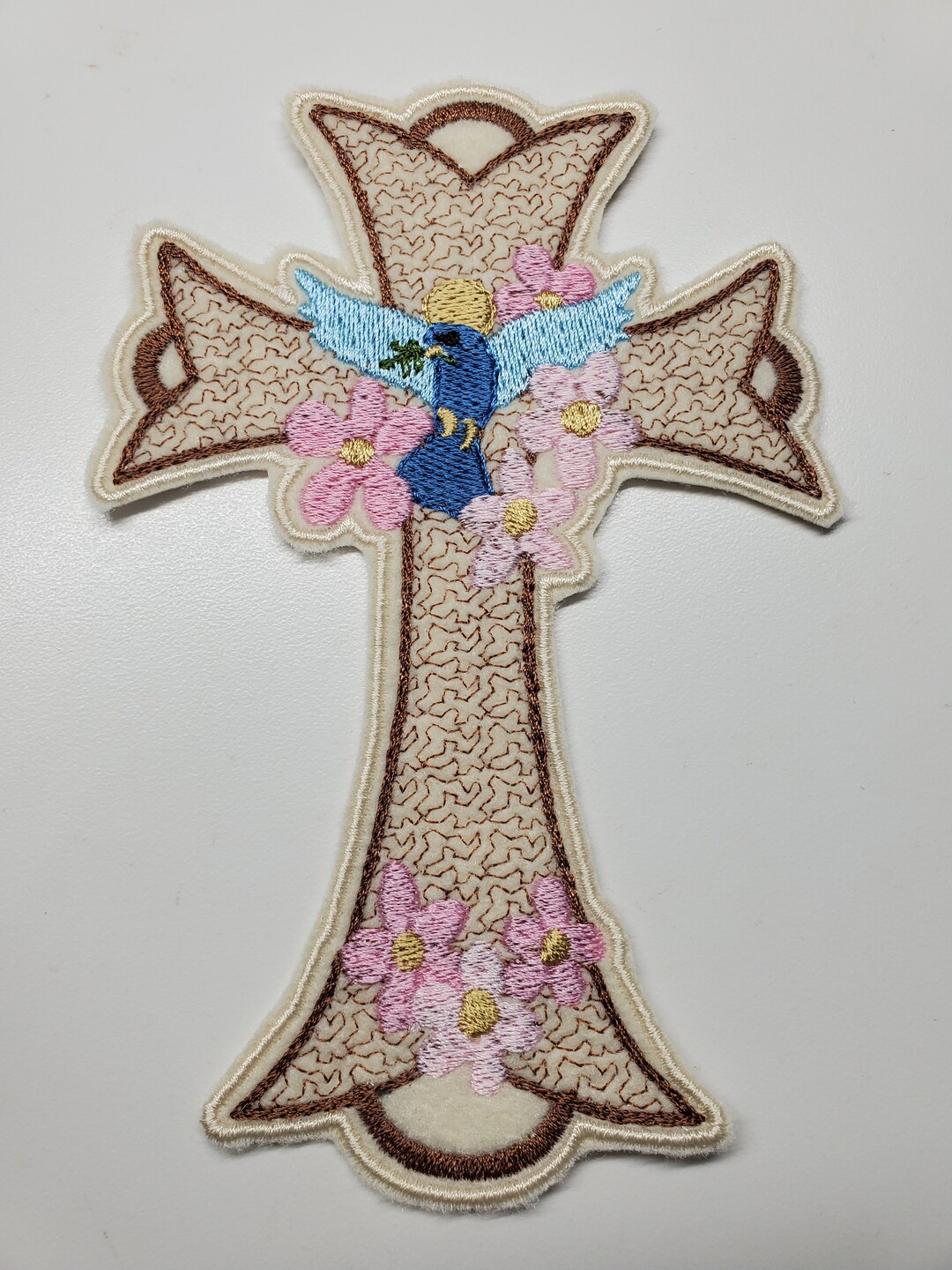 Cross Patch - Religious Patches - Easter Patches -cross - Easter - Bird ...