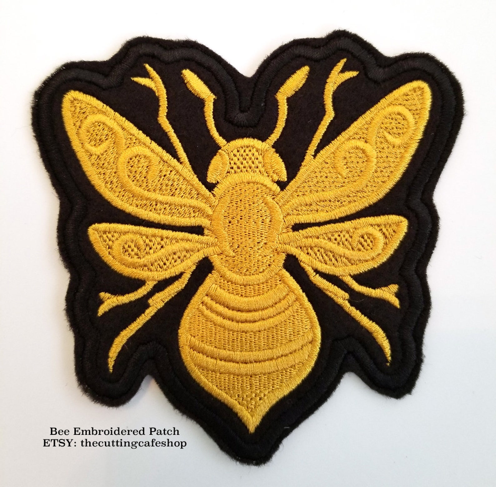 Bee Embroidered Patch Bee Quilt Panel Bee Embroidery - Etsy