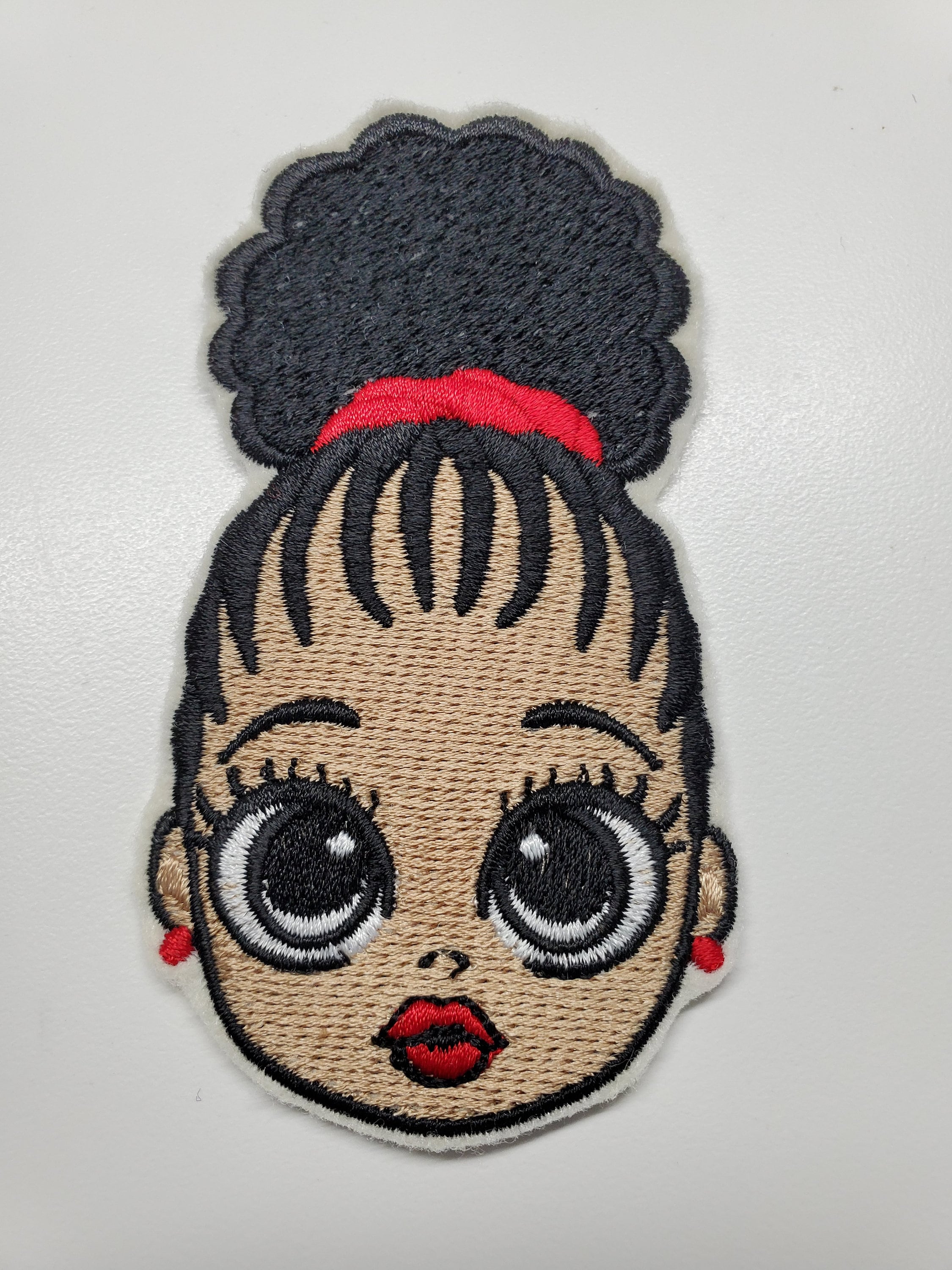 Puff Hair Girls Embroidered Patch - Little Girl Patch - Bossy Girl ...