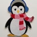 Penguin Embroidered Patch -penguin Patches - Winter Penguin Embroidery ...