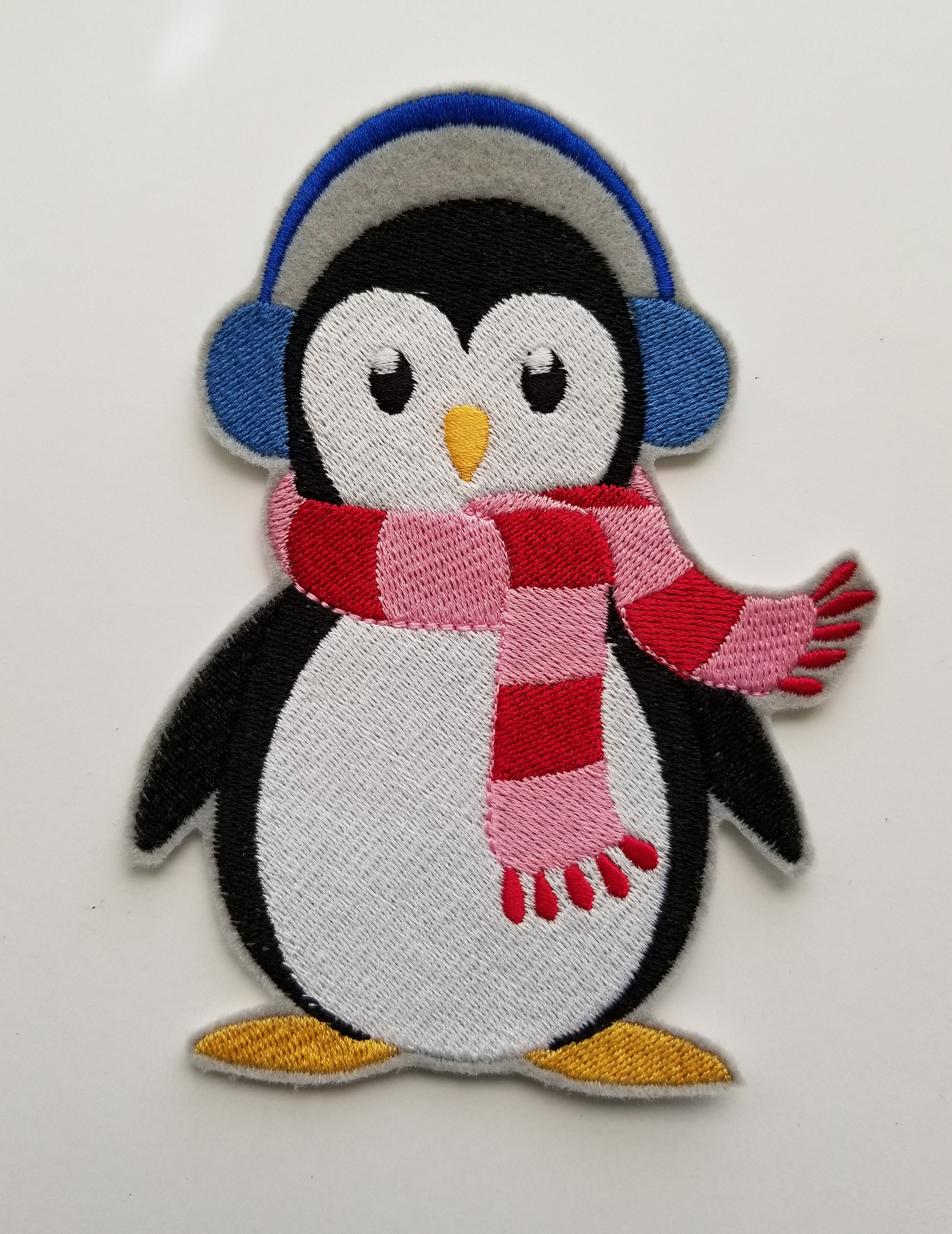 Penguin Embroidered Patch penguin Patches Winter Penguin | Etsy
