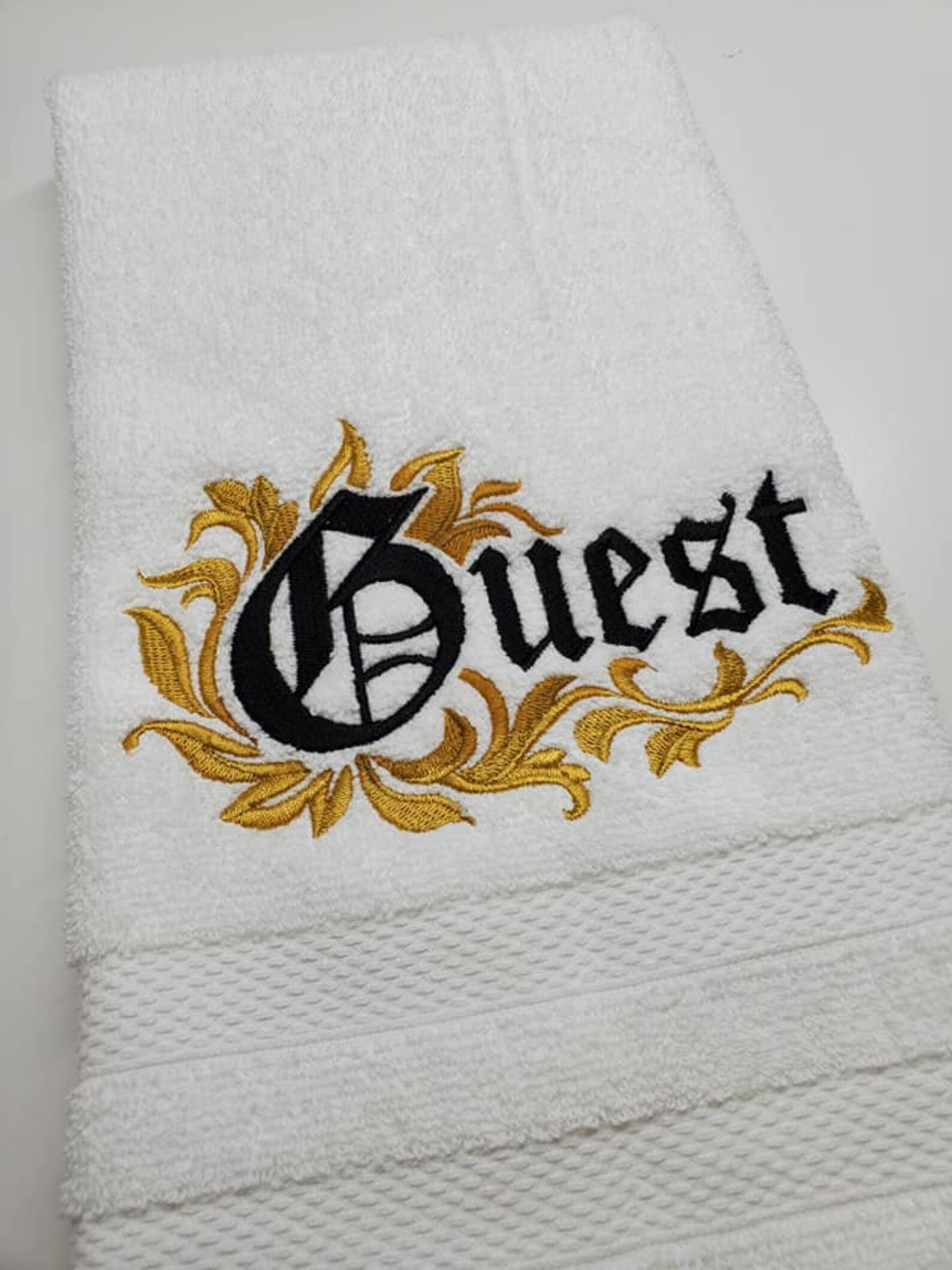 Custom Guest Hand Towel Be Our Guest Towel Damask Towel New - Etsy