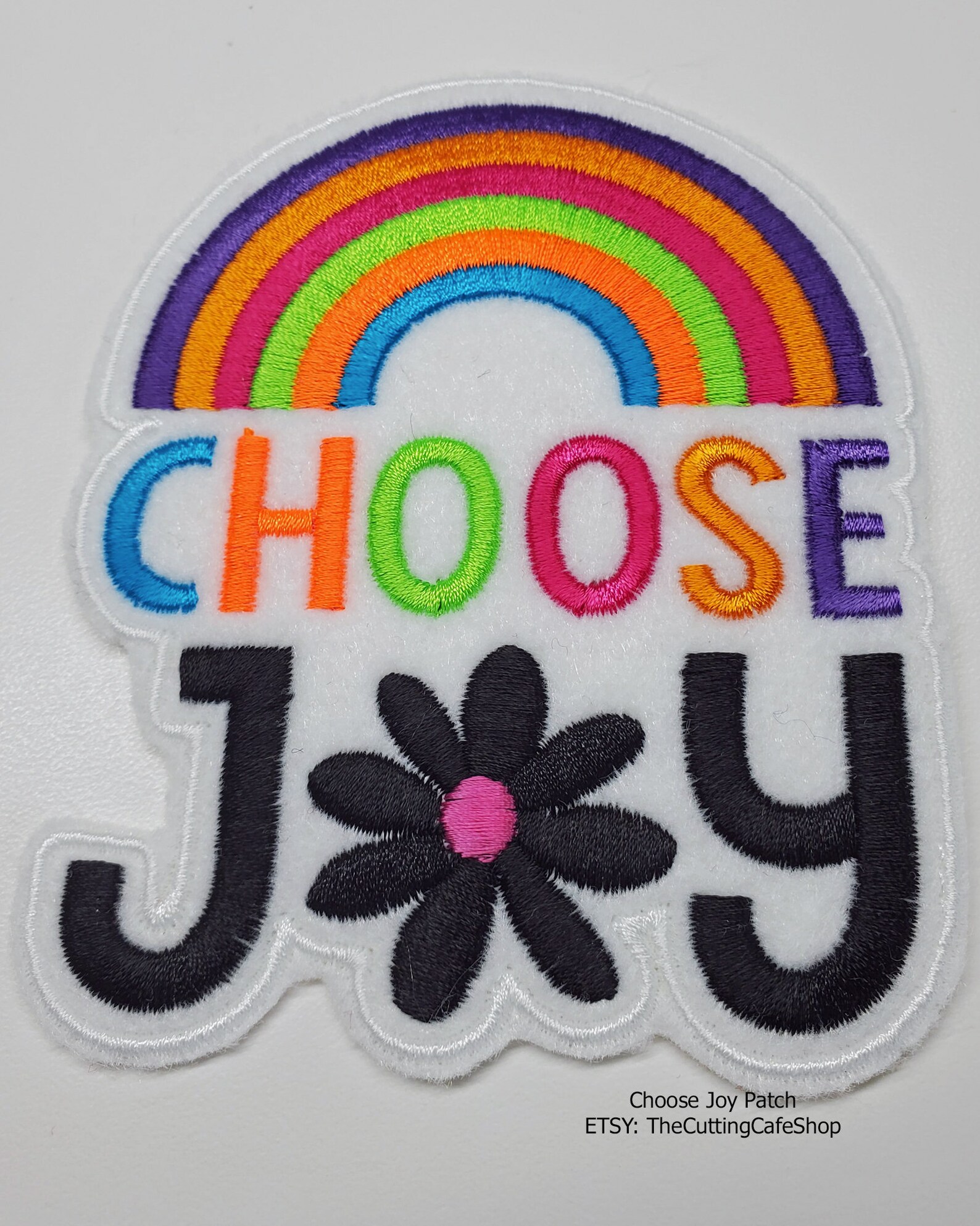 Choose Joy Patch- Rainbow Patch- Joy Patch- Rainbow Gifts - Iron on ...