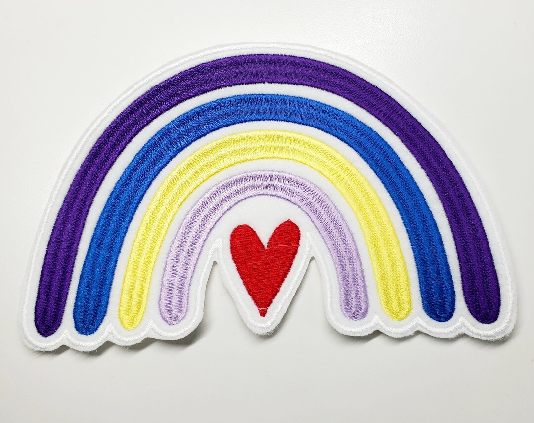 Large Rainbow Patch - Colorful Rainbow Patch- Over the Rainbow Patch ...
