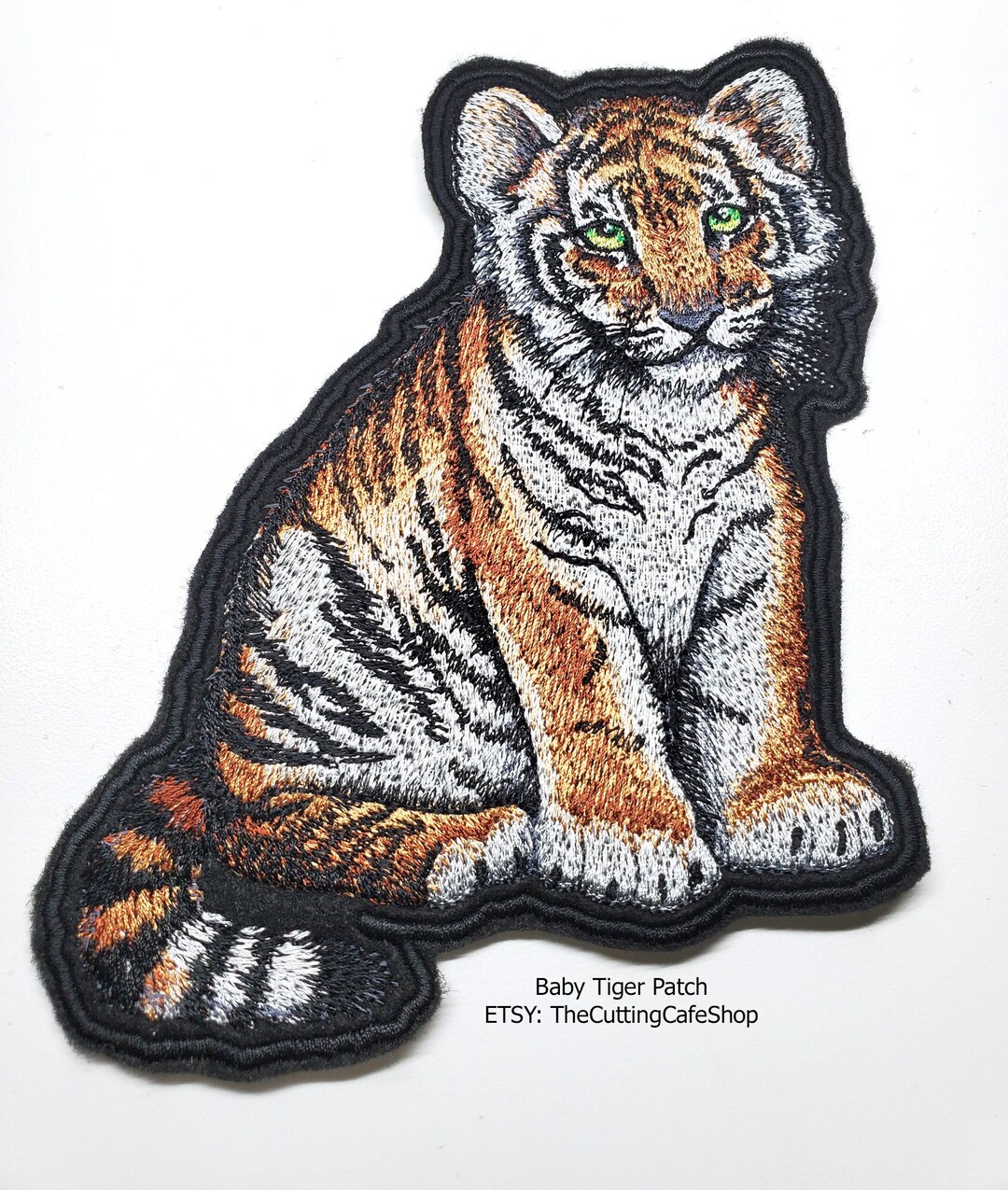 Baby Tiger Embroidered Patch - Tiger Patches - Tiger Embroidery Designs ...