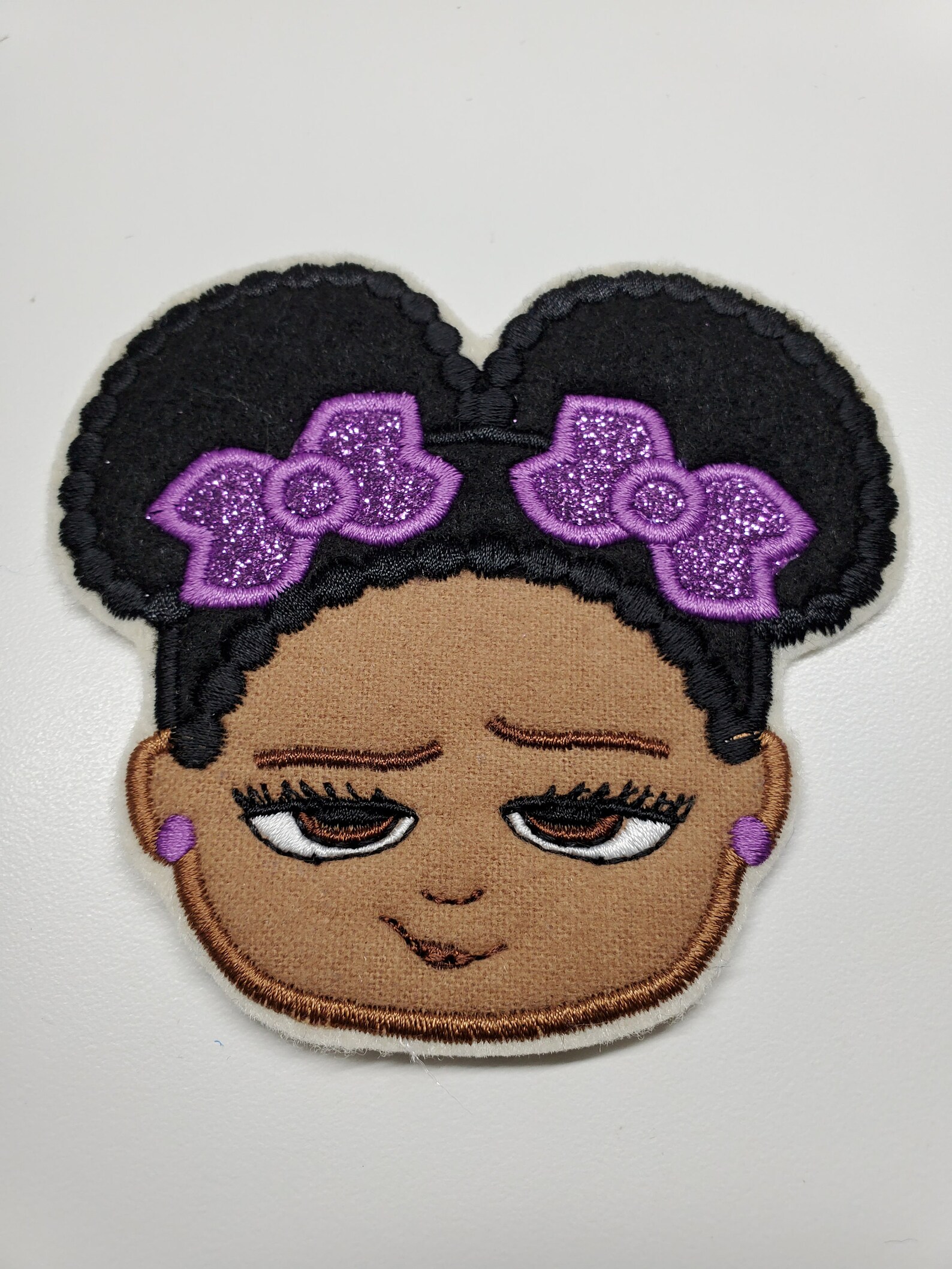 Afro Puffs Embroidered Embroidered Patch Little Girl Patch - Etsy